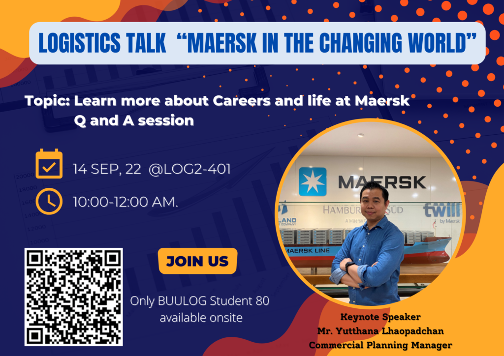 Logistics Talk #18 Maersk In The Changing World – คณะโลจิสติกส์ ...